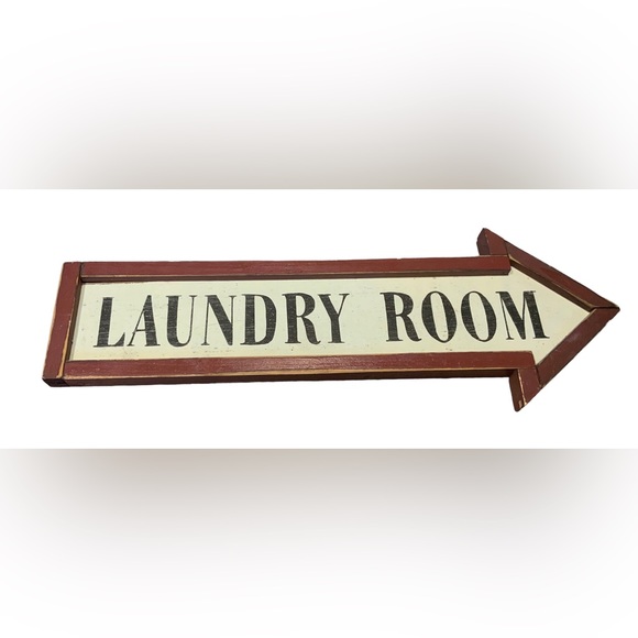 Accents | Bogo Wood Arrow Laundry Room Sign | Poshmark